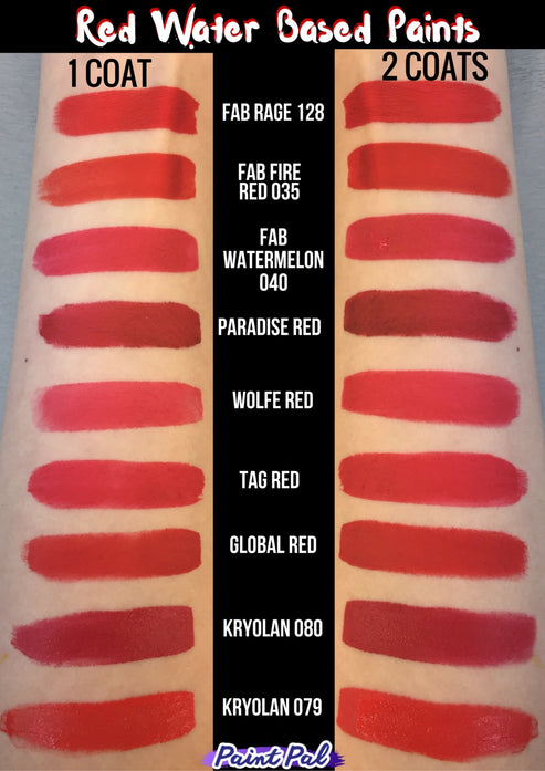 Red Face Paint for Bold Designs & Base Work – FAB Fire Red | SILLYFARM ...