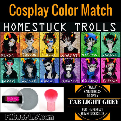 Light Grey Face Paint for Shading & Soft Designs – FAB Light Grey ...